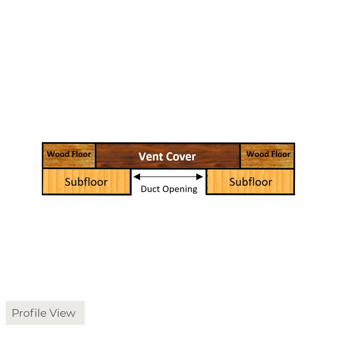 Wood Designs Flush Mount Slab - 3 Thicknesses – Vent Covers Unlimited
